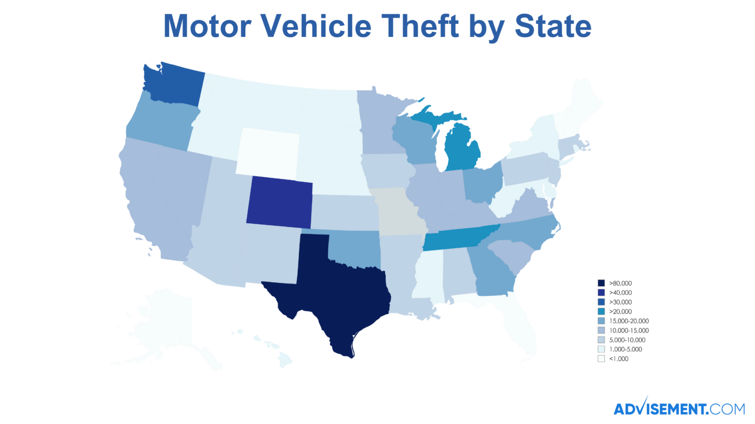 Motor Theft Statistics & Facts (By State, Region, Holiday) 2025 ...